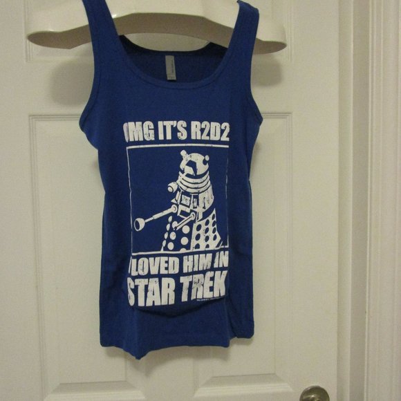 Off World Designs | Tops | Omg Its R2d2 I Love Him In Star Trek Tank Large | Poshmark